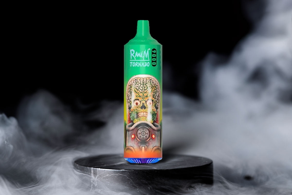 RandM Tornado 9000 Disposable Vape Review: Flashing LED and zombie ...