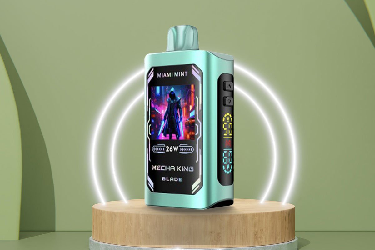 Mecha King Blade 25K Disposable Vape Review: Dual LED Display Screens ...